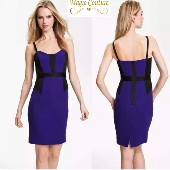 Milly of New York | Dresses | Nwt Milly Blackberry Colorblock Sheath ...